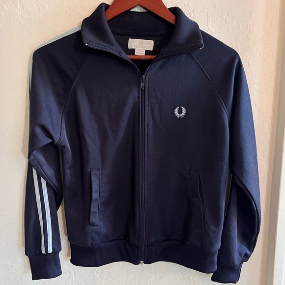 Fred Perry | Jackets & Coats | Fred Perry Full Zip Twin Tape Navy Blue ...